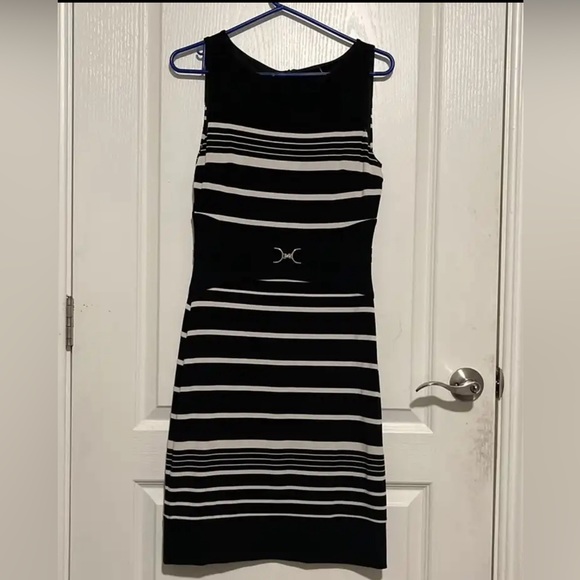 White House Black Market | Dresses | Black And White Horizontal Striped ...